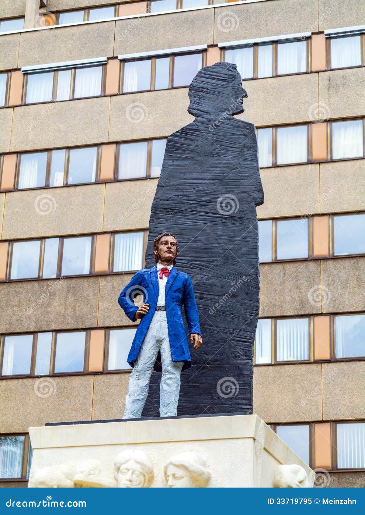Statue of Richard Wagner stock image. Image of memorial - 33719795