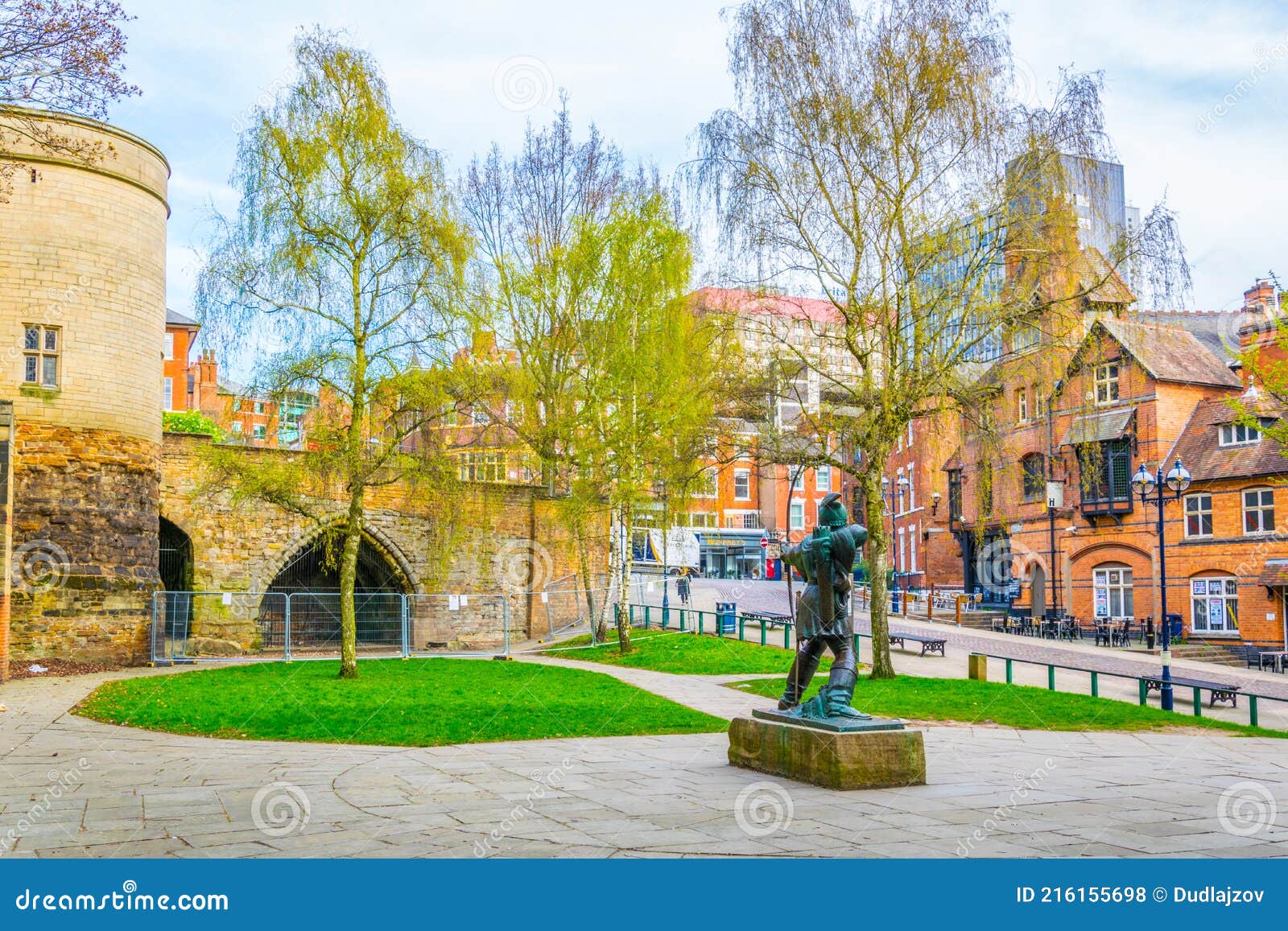 Statue of Robin Hood in Nottingham, England Editorial Stock Photo ...