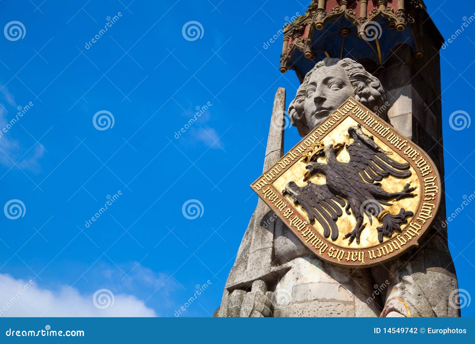 Statue of Roland in Bremen stock photo. Image of hanseatic - 14549742