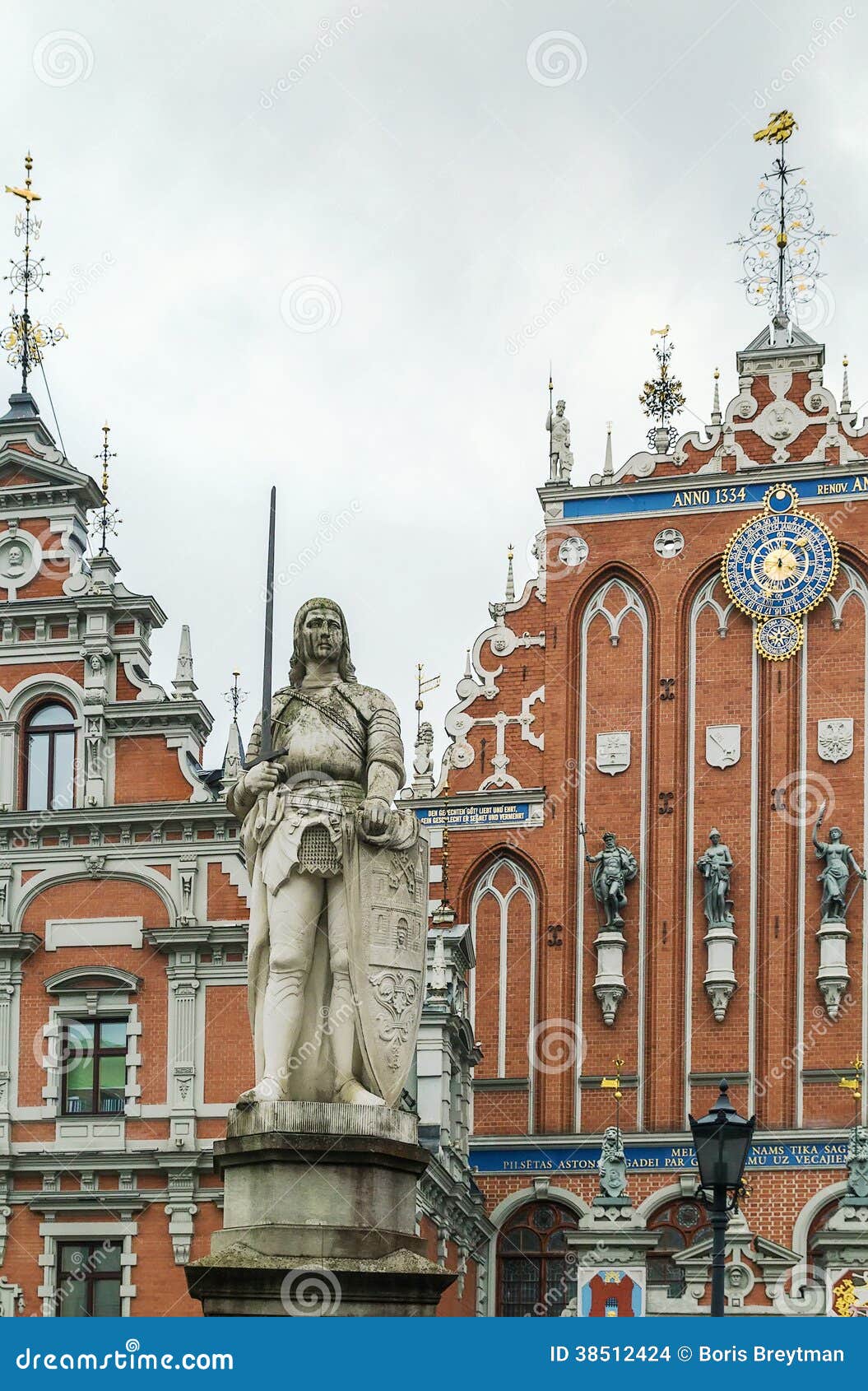 Statue Roland, Riga stock photo. Image of urban, baltic - 38512424