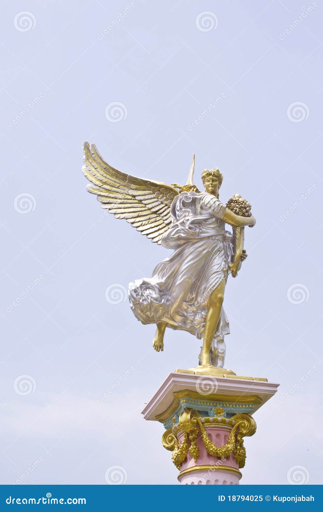 Statue roman angle stock image. Image of myth, baroque - 18794025