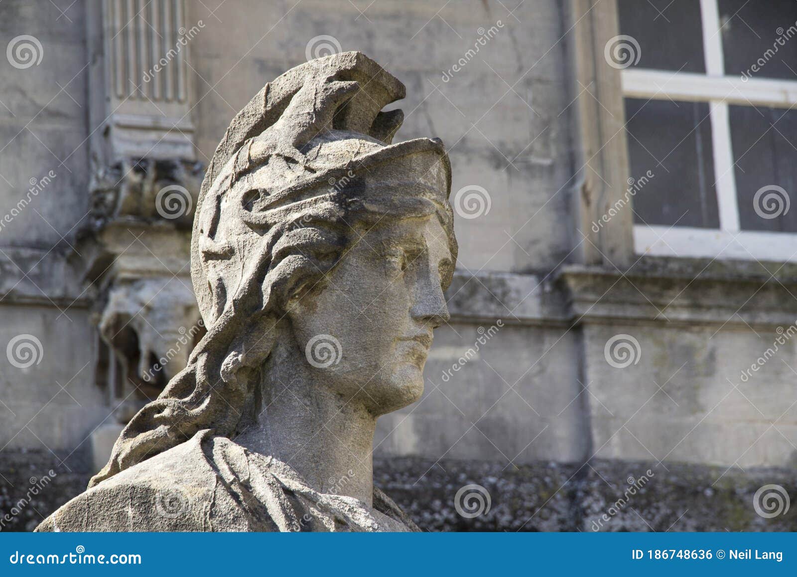 Statue at the Roman Baths Where Construction Was Started 1894 ...