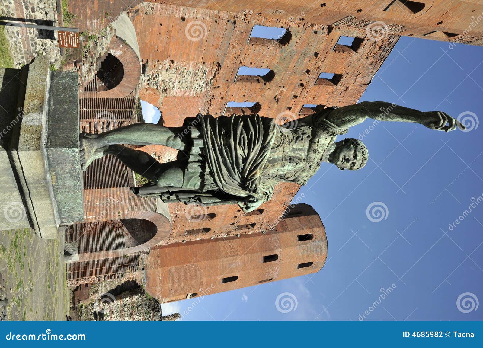 Statue of Roman on Front of Roman Gate in Turin Stock Photo - Image of ...
