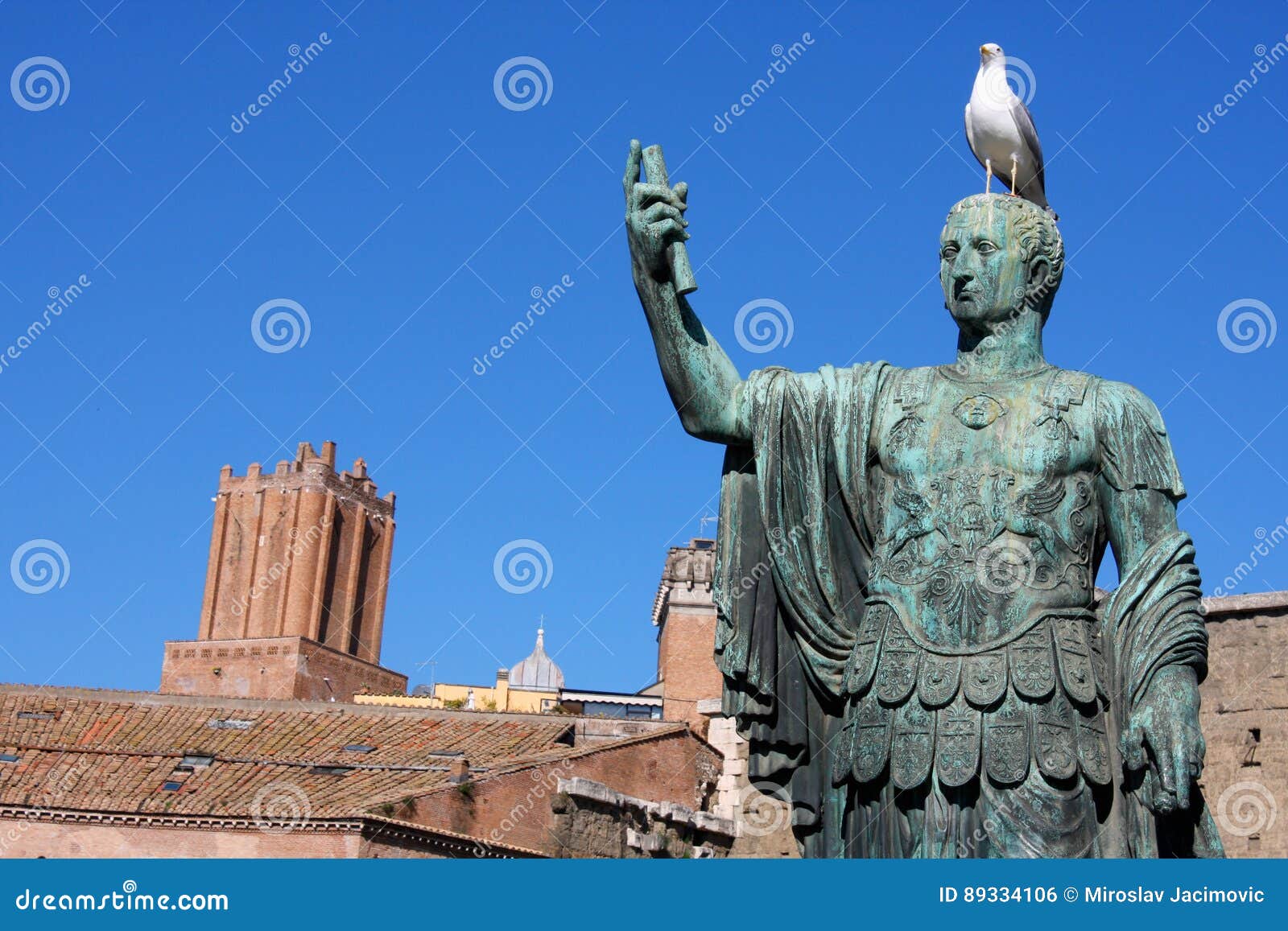 Statue of Rome, Italy stock photo. Image of ancient, forum - 89334106