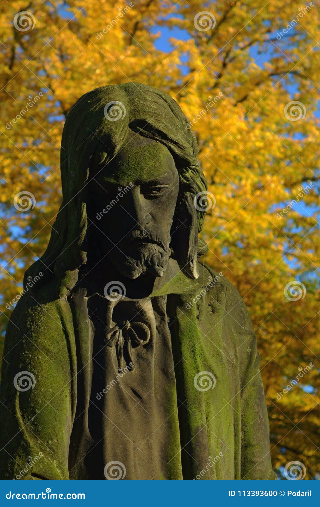 Statue of a sad man stock photo. Image of mood, sculpture - 113393600