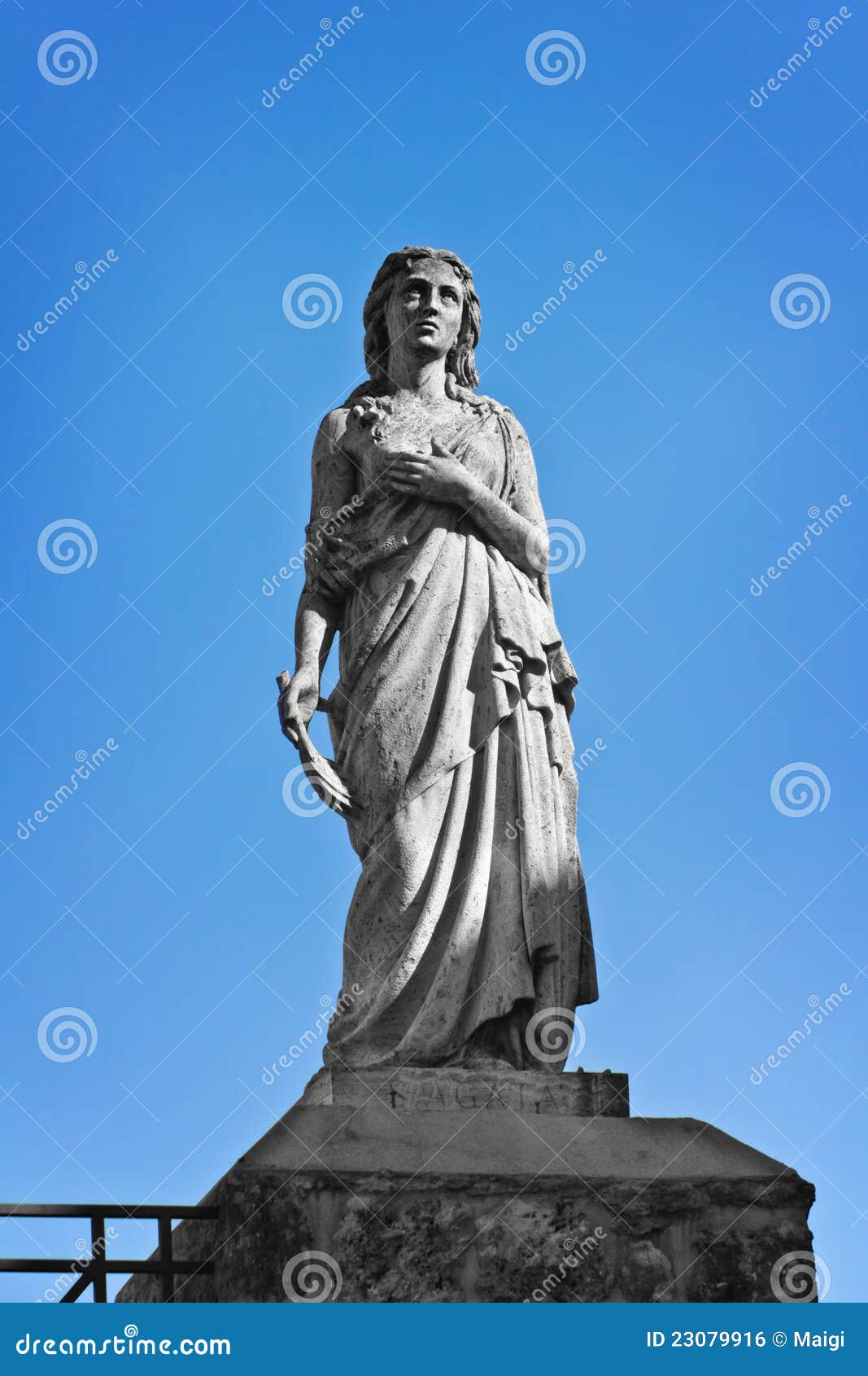 Statue of Saint Agatha stock photo. Image of italian - 23079916