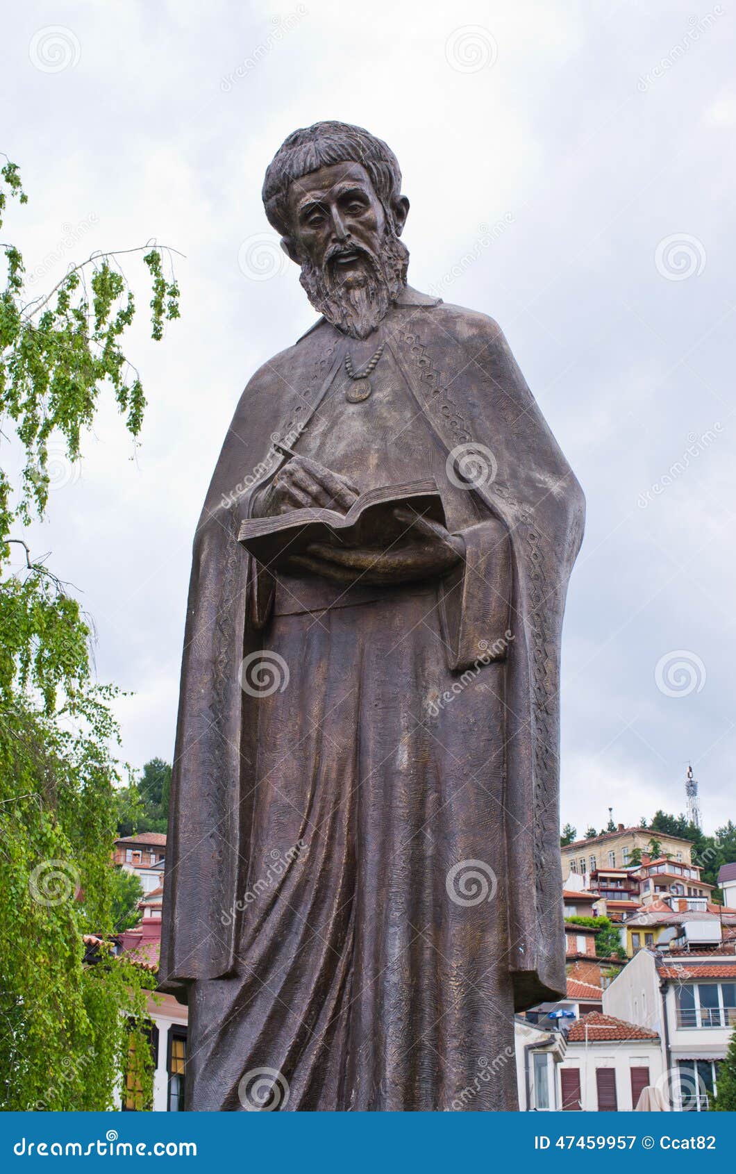 Saint Cyril, Statue On The Main Altar In The Church Of The Holy Name Of ...