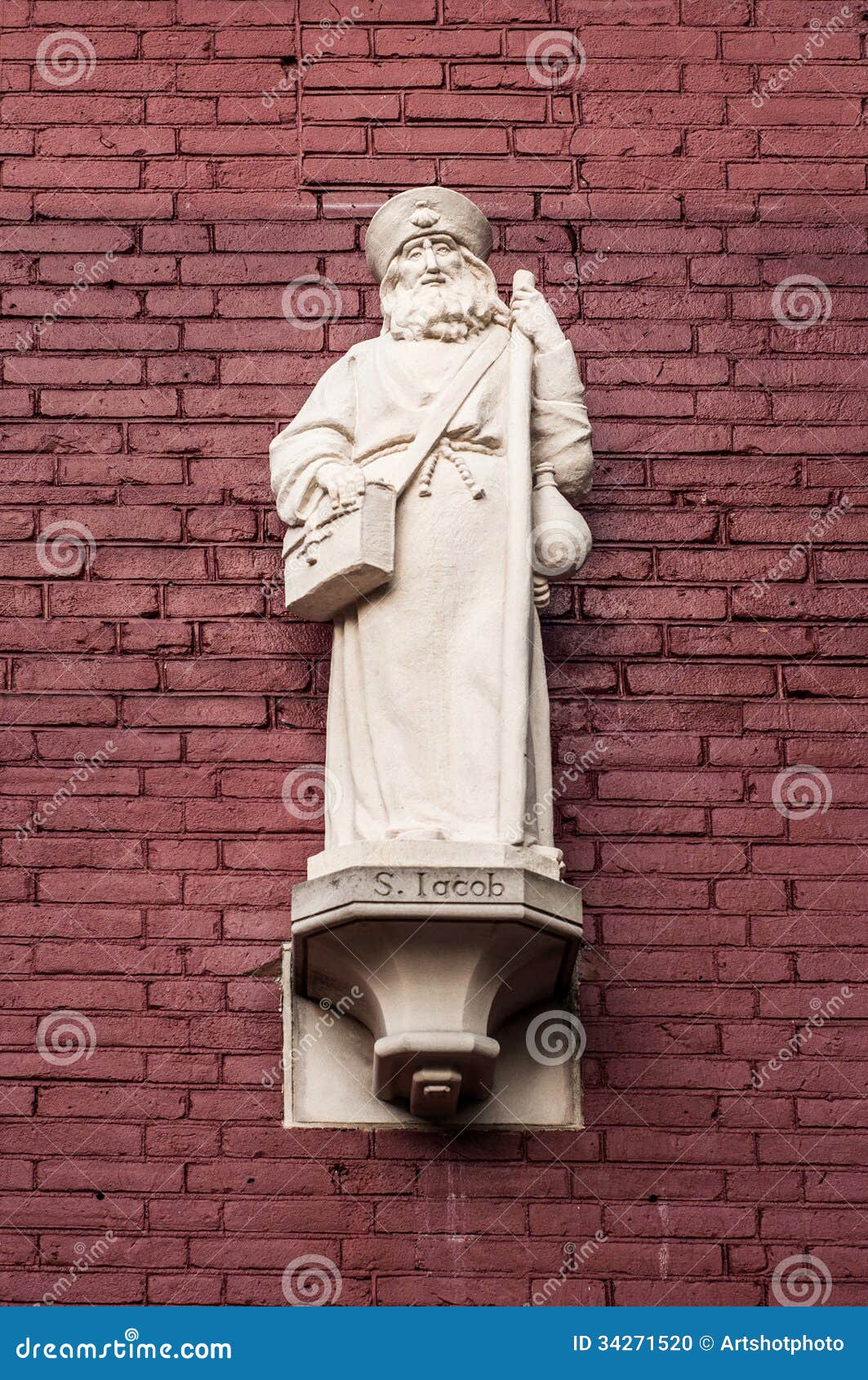 Statue of Saint Jacob stock photo. Image of amsterdam - 34271520