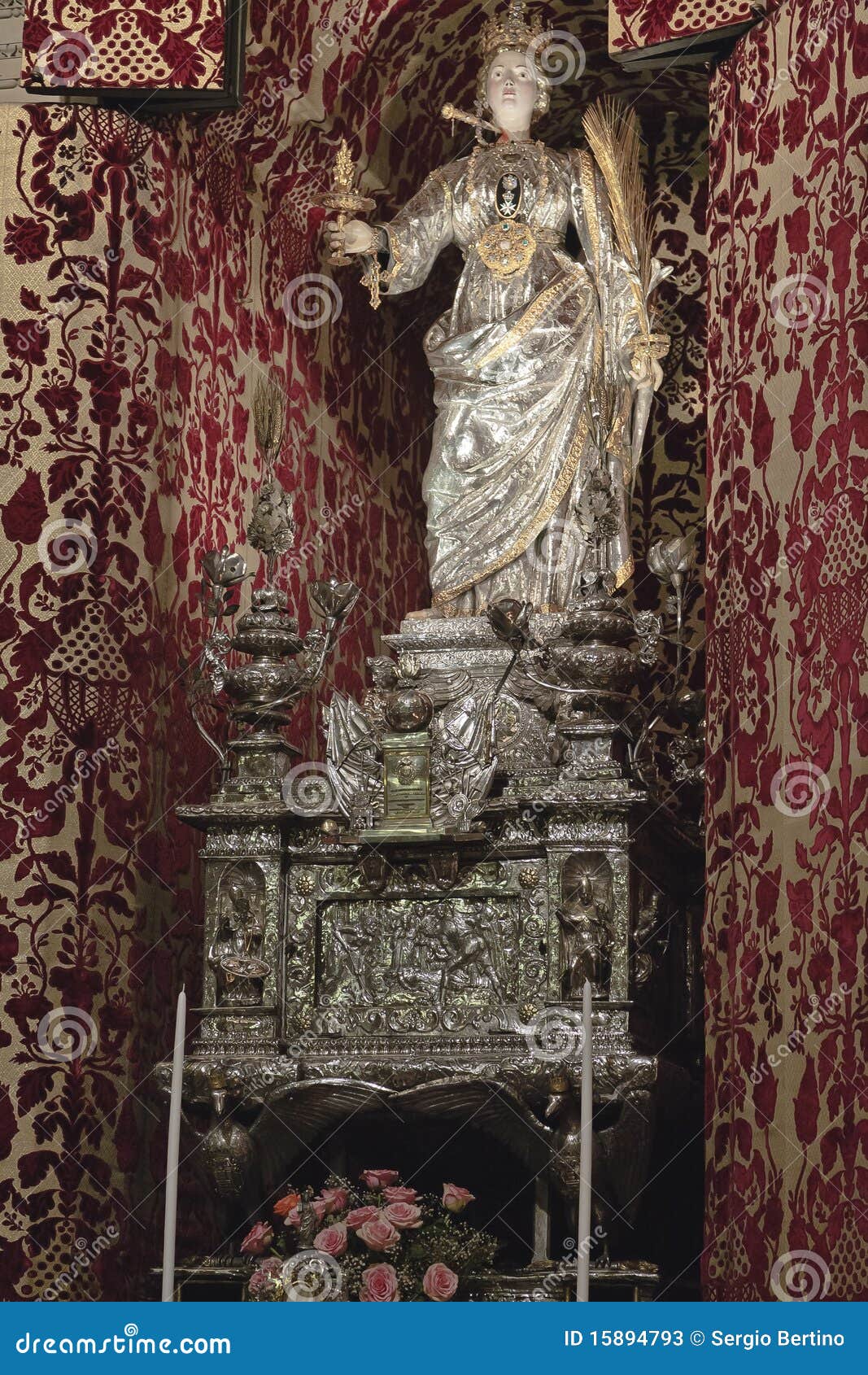 Statue of Saint Lucy stock image. Image of lucy, elaborate - 15894793