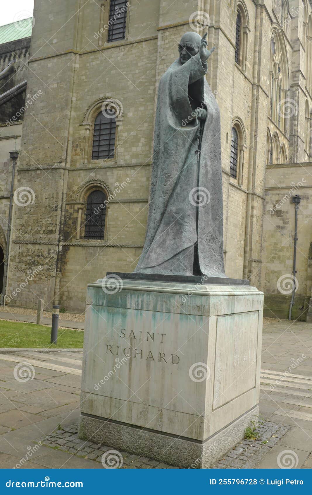 Statue of Saint Richard Outside Chichester Cathedral Stock Photo ...