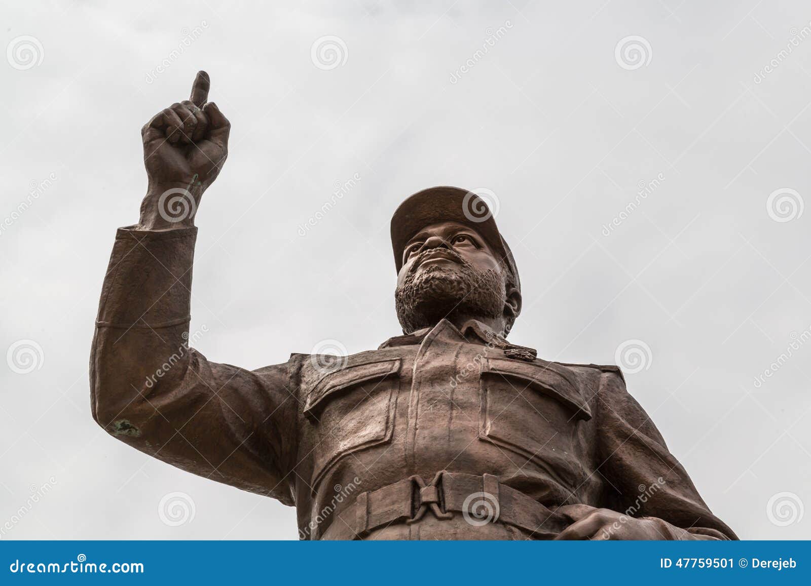 Statue of Samora MoisÃ©s Machel at Independence Square Stock Image ...