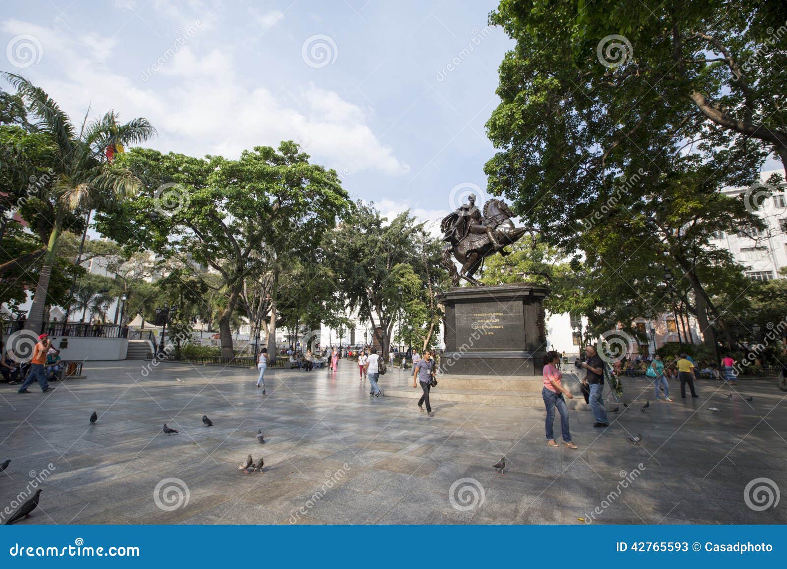 Statue Of Simon Bolivar And Horse, Independence Monument, Los Proceres ...