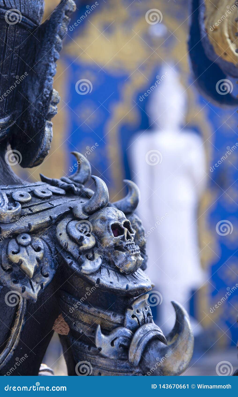 Statue of the Skull stock image. Image of religious - 143670661