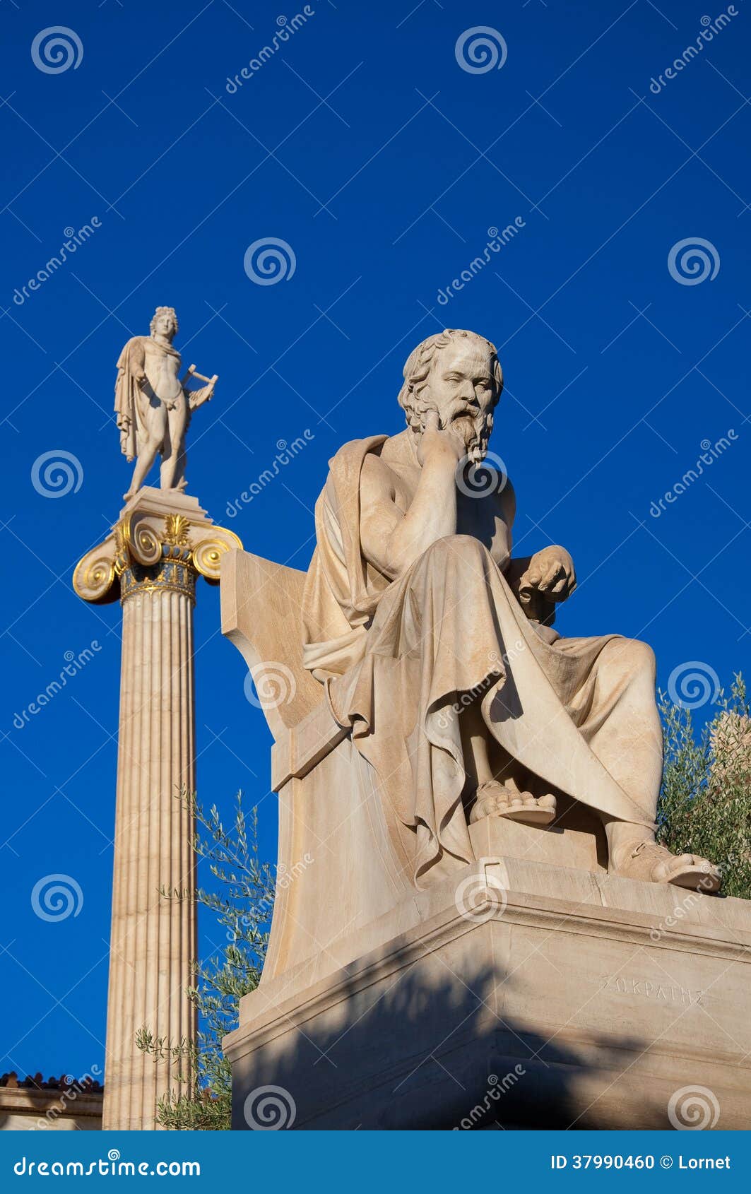 The Statue of Socrates. Athens, Greece. Stock Photo - Image of greece ...