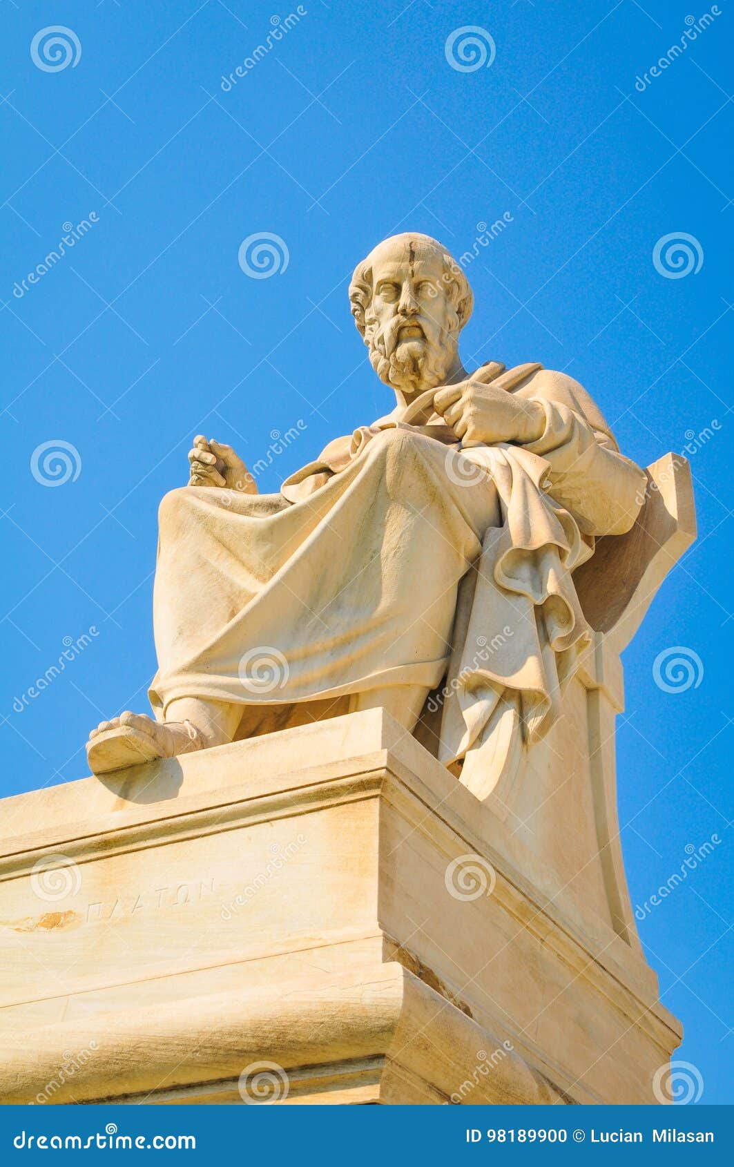 Statue of Socrates stock photo. Image of building, hellenic - 98189900
