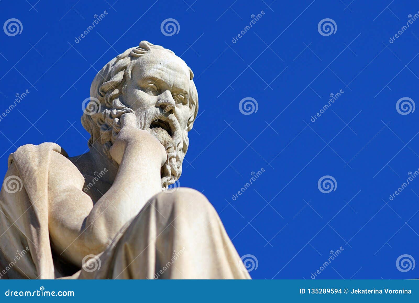 Statue of Socrates in Front of the University of Athens Stock Photo ...