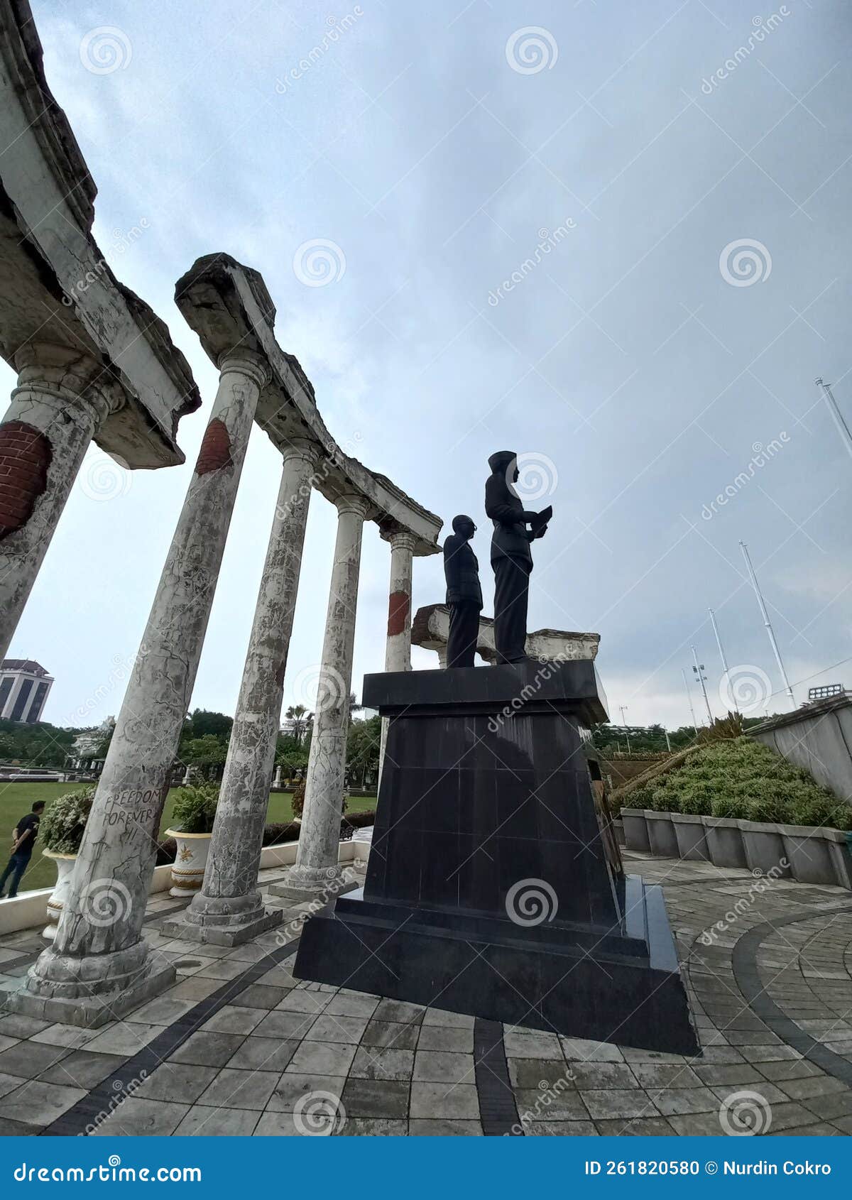 The Statue Of Mr Soekarno. First President Of The Republic Of Indonesia ...
