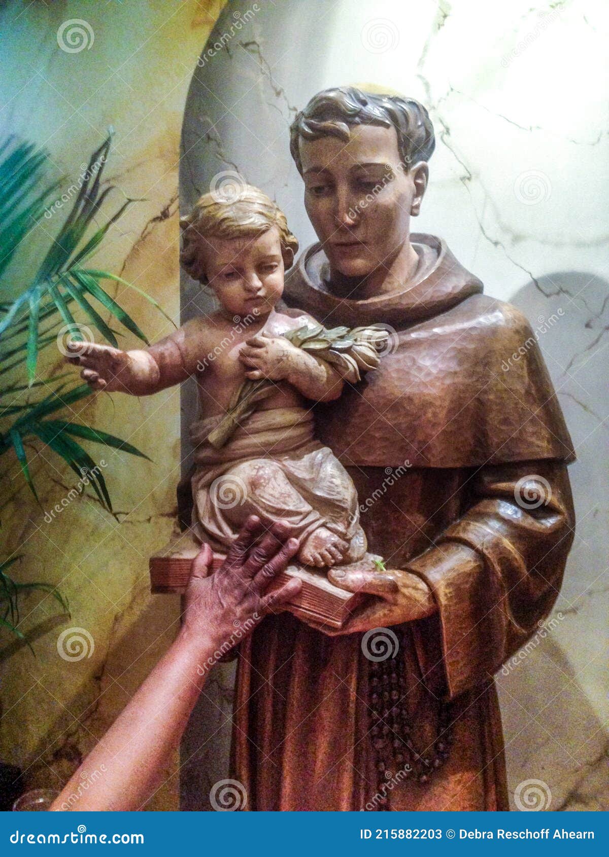 Statue of St. Anthony with Baby Jesus Stock Image - Image of cathedral ...