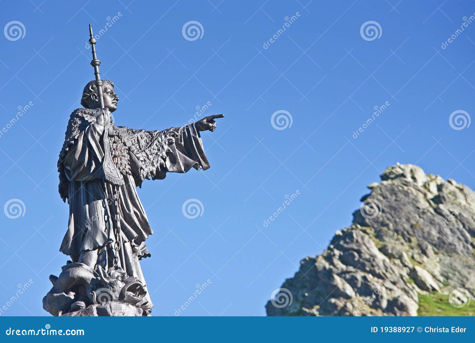 Statue of St. Bernard s stock image. Image of italy, high - 19388927