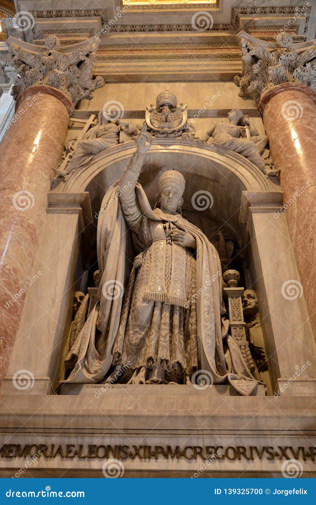 Statue in the St. Peter`s Basilica in Vatican Editorial Image - Image ...