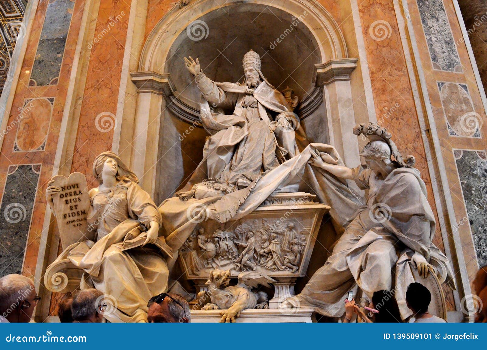 Statue in the St. Peter`s Basilica in Vatican Editorial Photo - Image ...