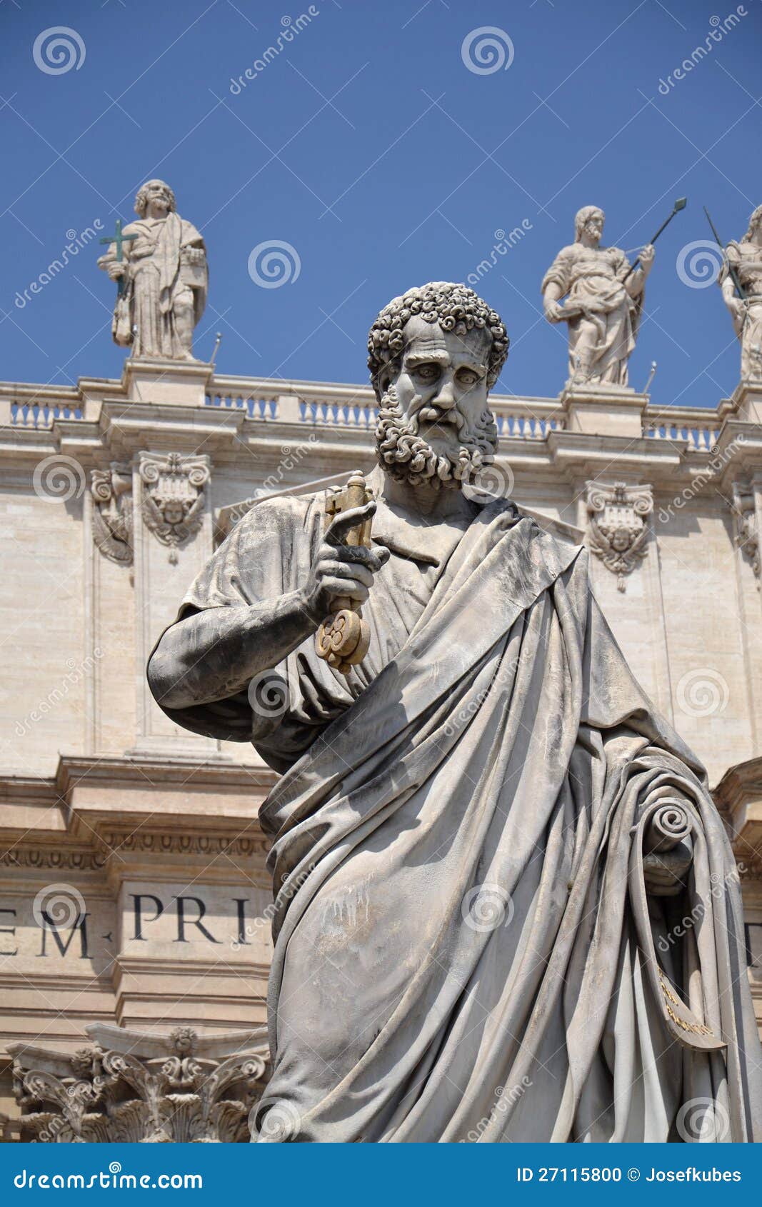 Statue of St. Peter in Vatican Stock Photo - Image of italy ...