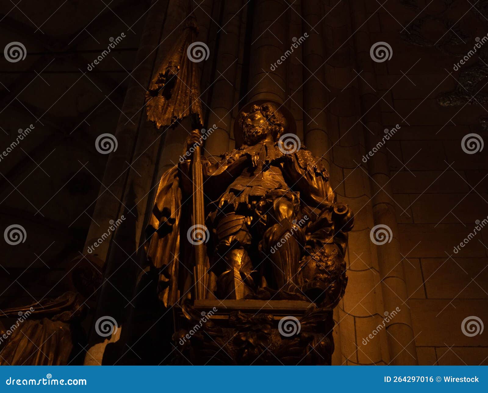 Statue in the St Vitus Cathedral in Prague Editorial Photo - Image of ...