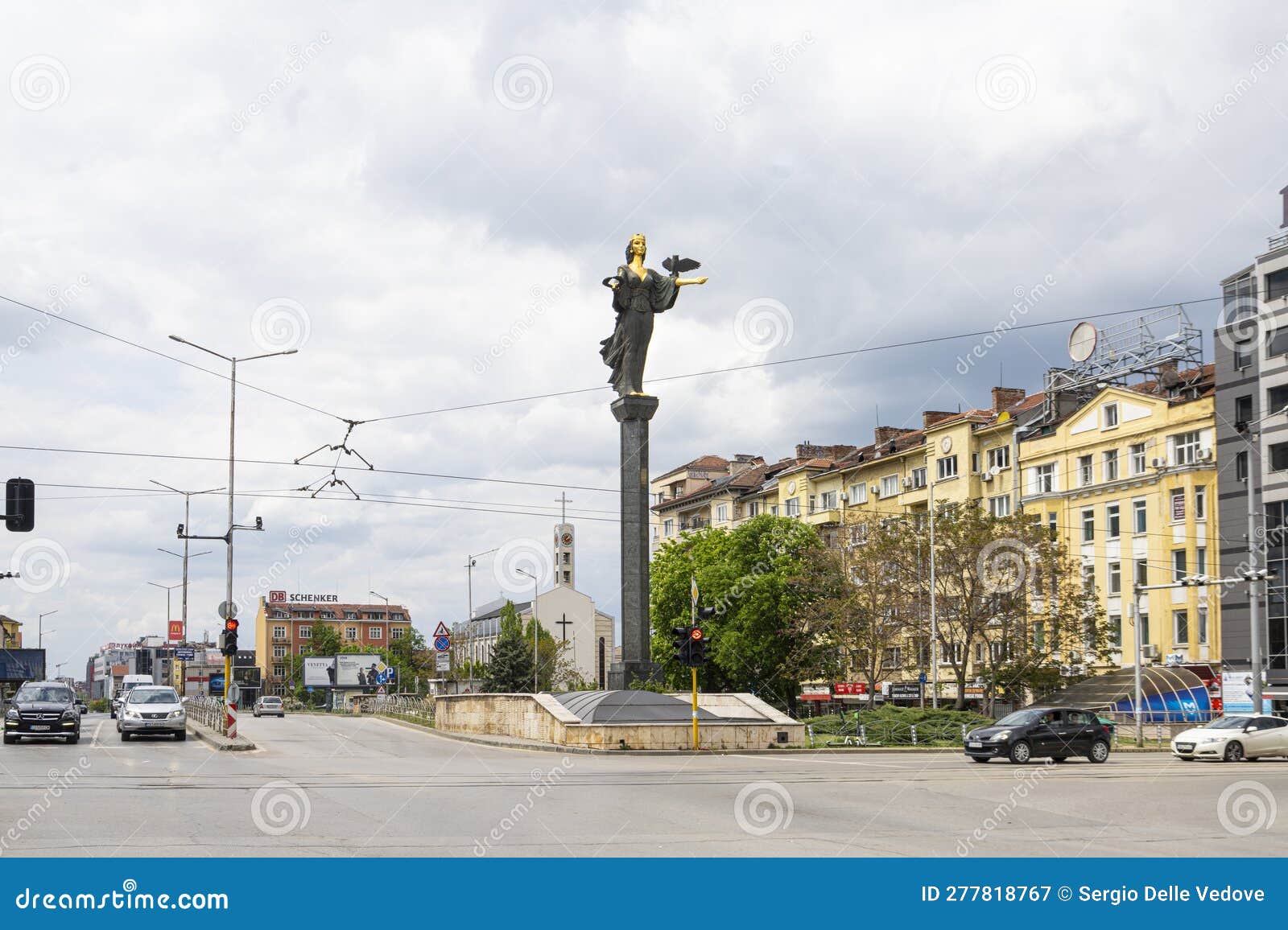 Statue of Sveta Sofia in Sofia, Bulgaria Editorial Photography - Image ...