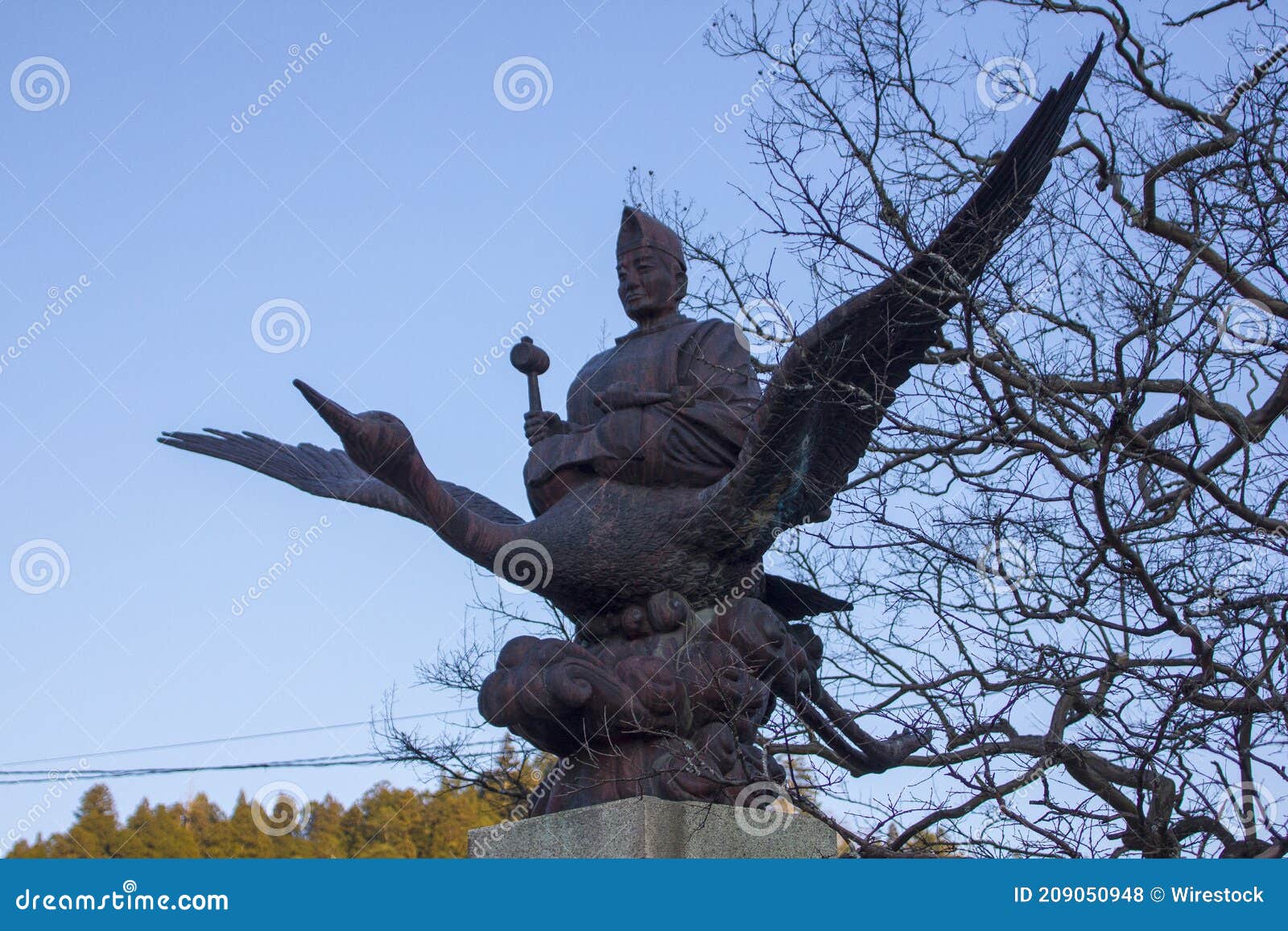 Statue Of Takayama Ukon 1552-1615 At Takaoka Castle Park In Takaoka ...