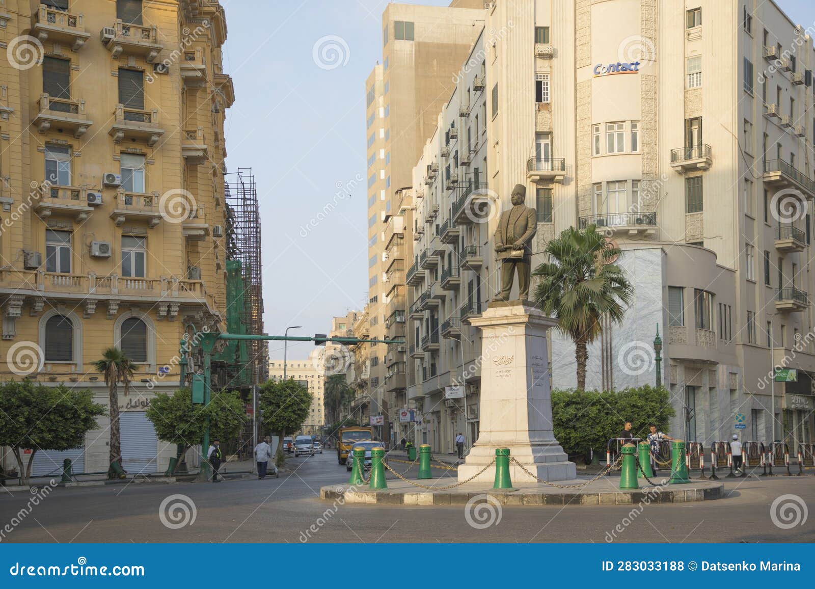 Statue of Talaat Harb is Located in Midan Talaat Harb Square, Downtown ...