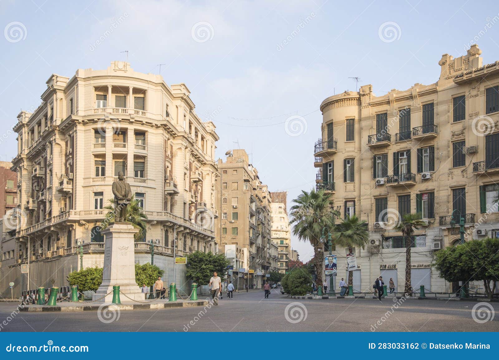 Statue of Talaat Harb Located in Midan Talaat Harb Square, Downtown ...