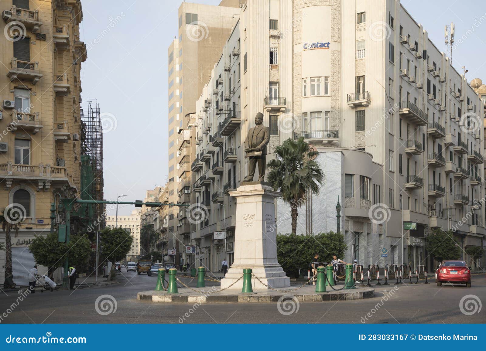 The Statue Of Talaat Harb Is Located In Midan Talaat Harb Square ...