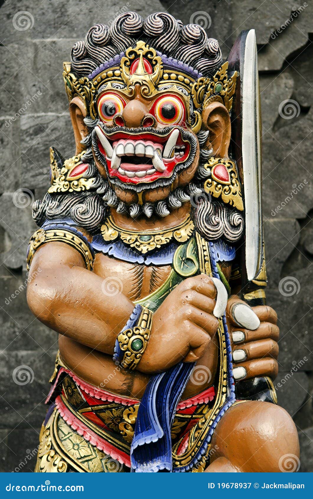 Statue in Temple Bali Indonesia Stock Image - Image of indonesian ...