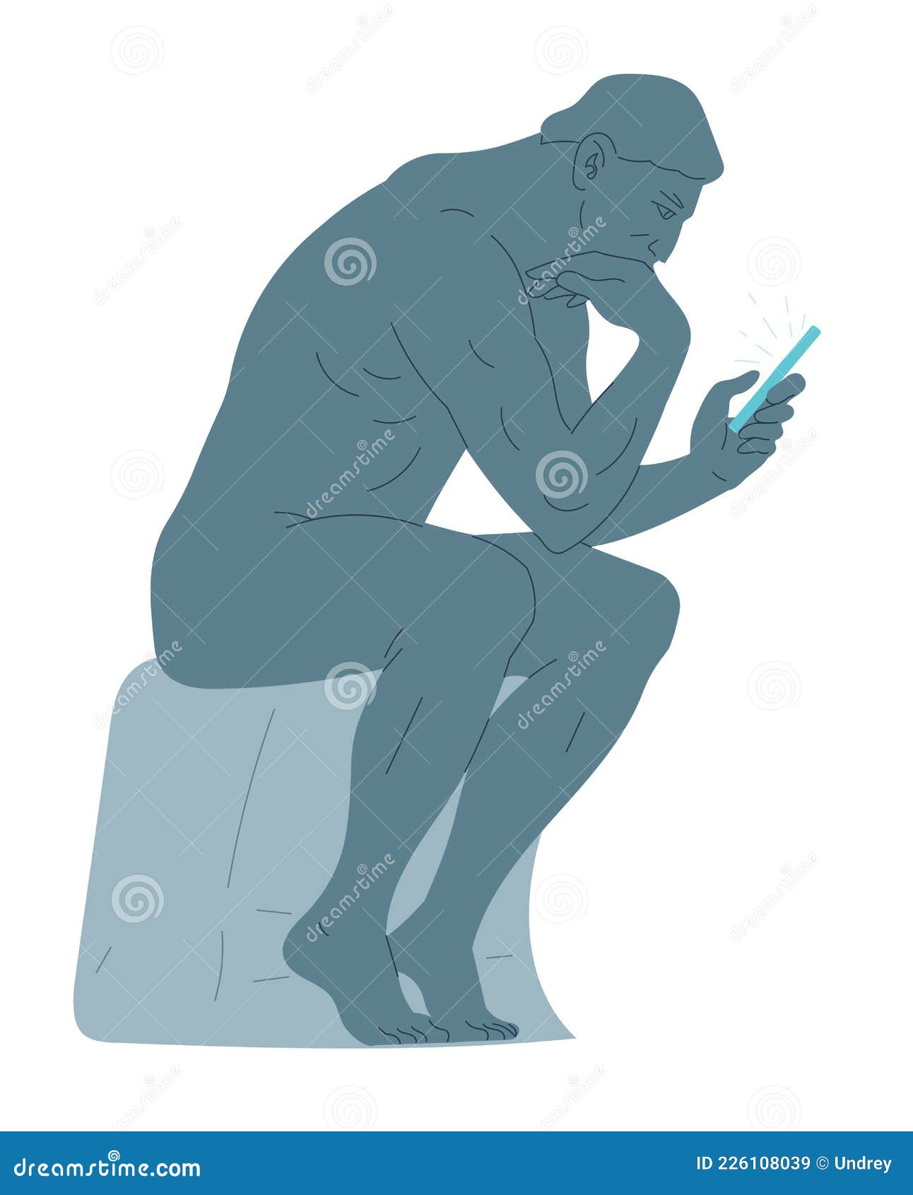 Thinker Sitting On The Chair Stock Photo | CartoonDealer.com #209522874