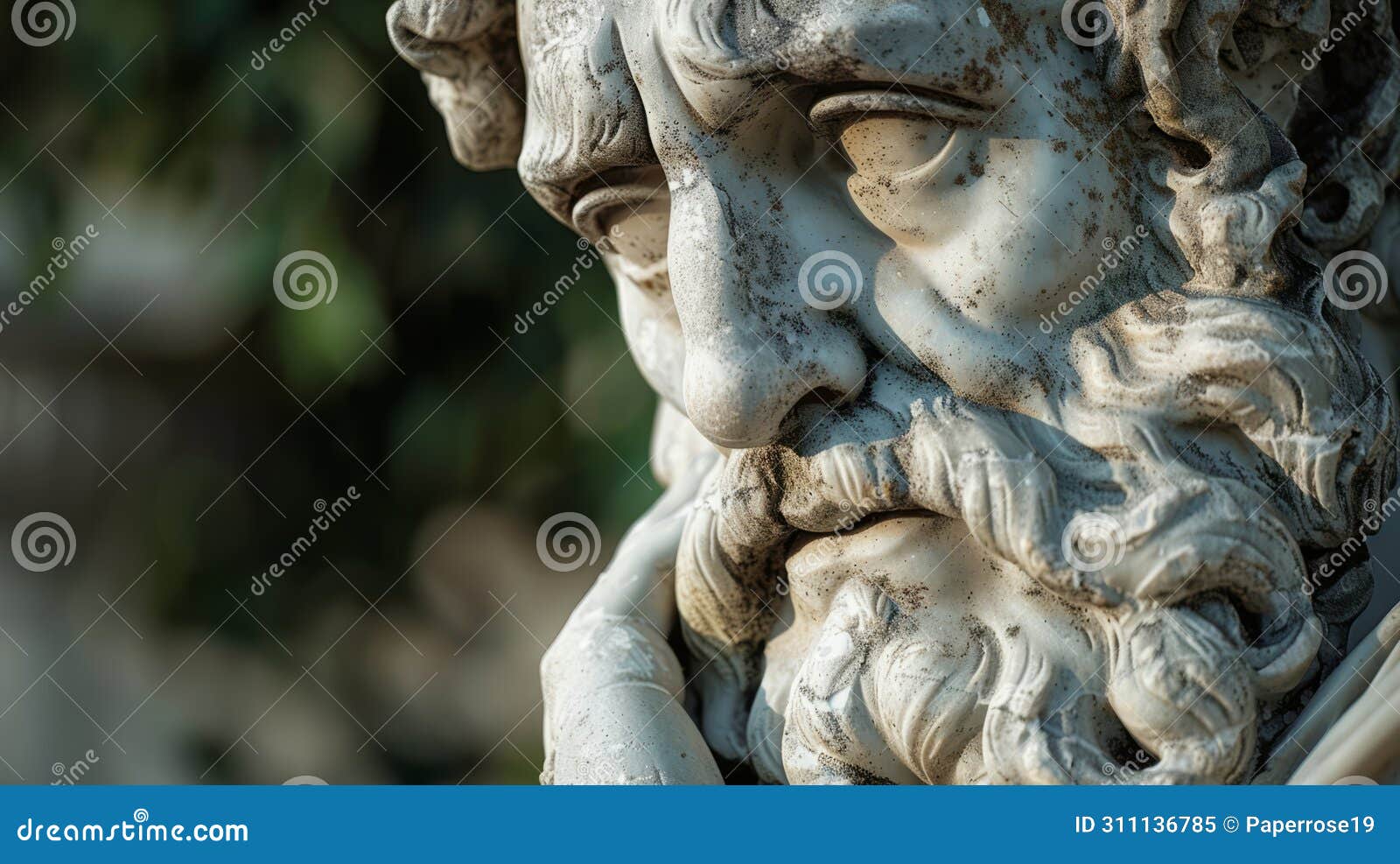 Statue Of Thoughtful Man On Red Background. Confusion And Overthinking ...