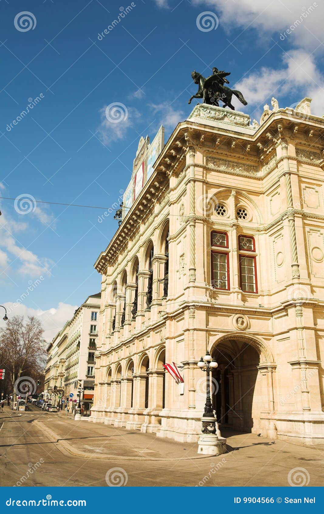 Statue on Top of Building in Vienna Stock Photo - Image of tourist ...