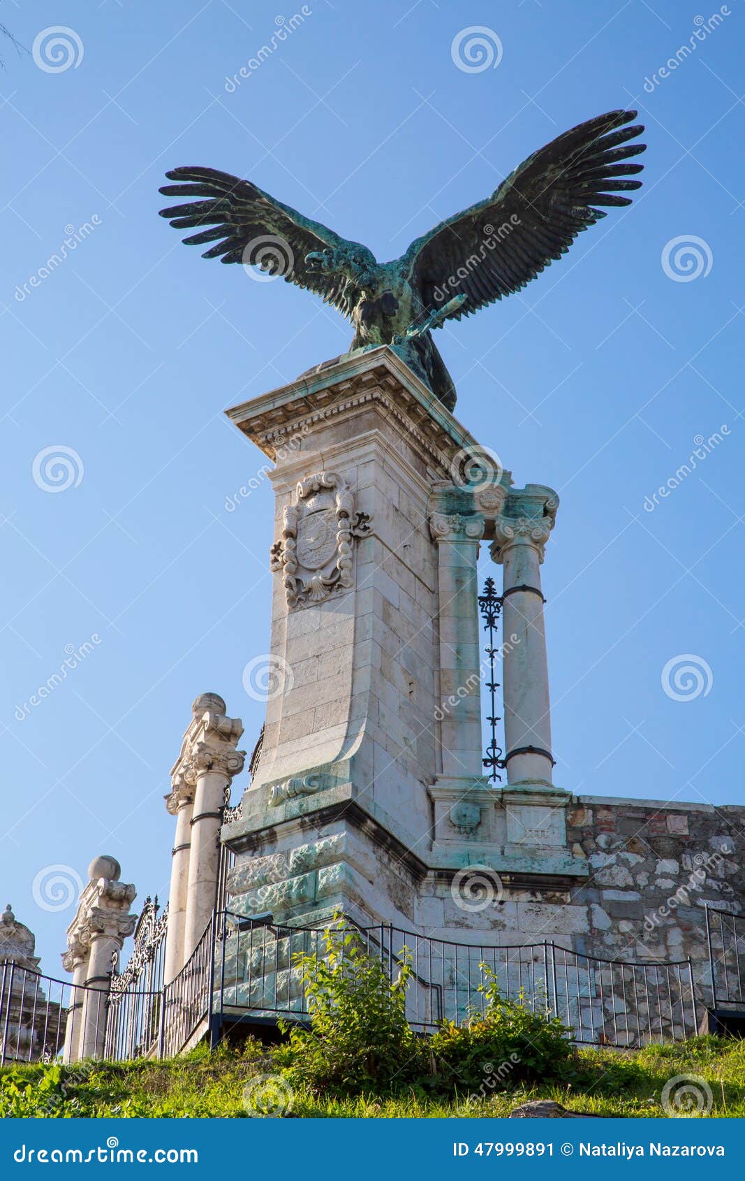 Statue of Torok at the Buda Castle in Budapest. Stock Image - Image of ...