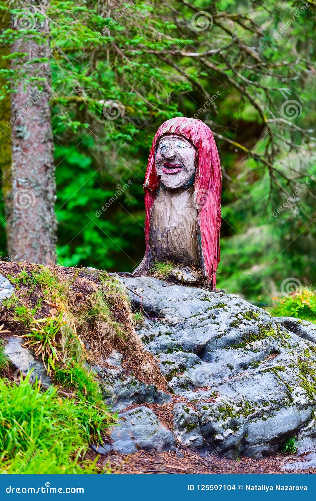 Statue of a Traditional Troll in Norway Stock Photo - Image of fantasy ...