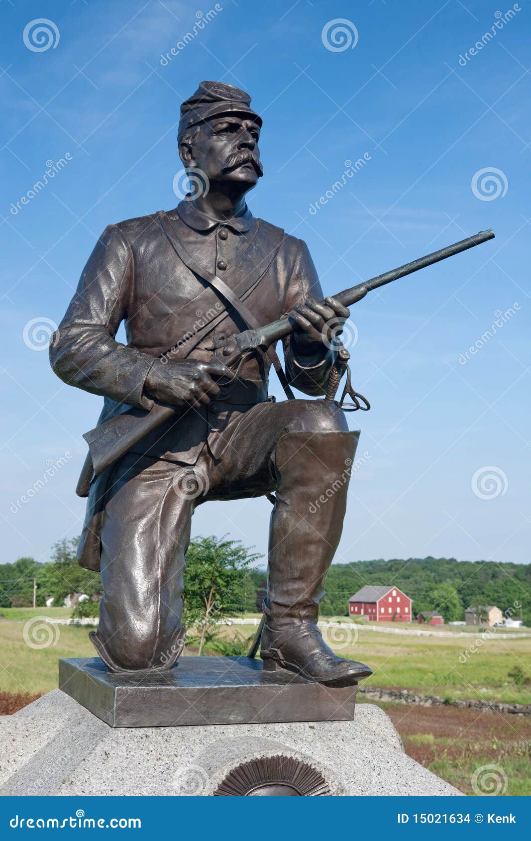 Statue Union Cavalry Soldier Gettysburg Stock Photos - Free & Royalty ...