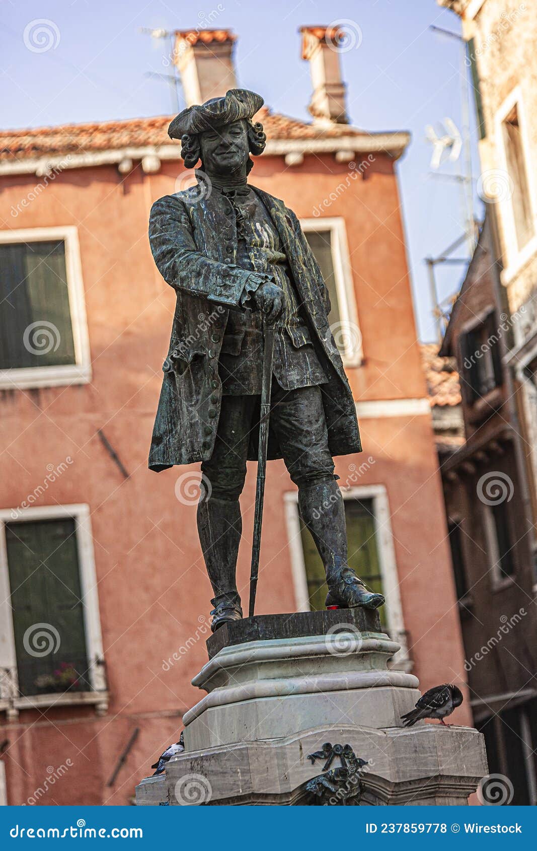 Statue in Venice . stock photo. Image of culture, city - 237859778