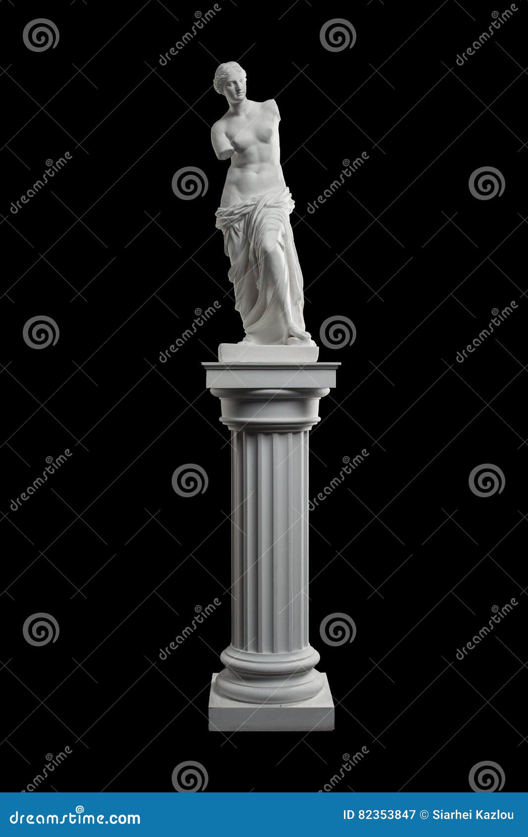 A Statue of Venus, Plaster Column Stock Image - Image of girl, culture ...