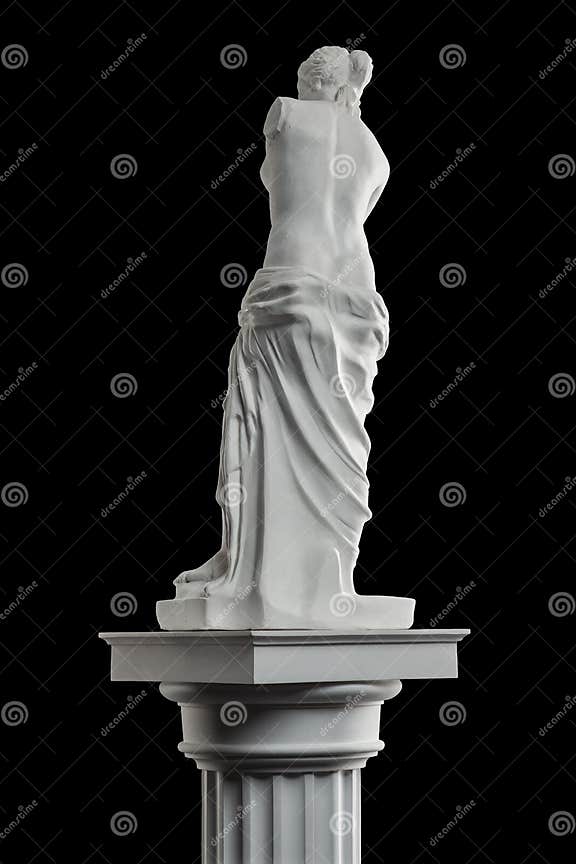 A Statue of Venus, Plaster Column Stock Image - Image of antique, body ...
