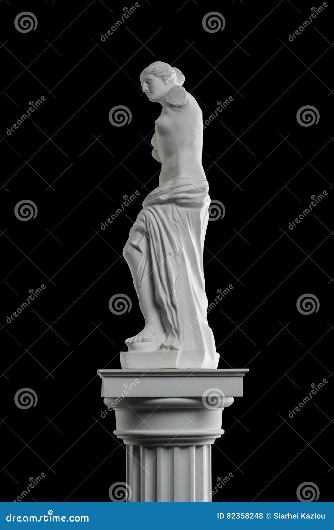 A Statue of Venus, Plaster Column Stock Photo - Image of milo, human ...