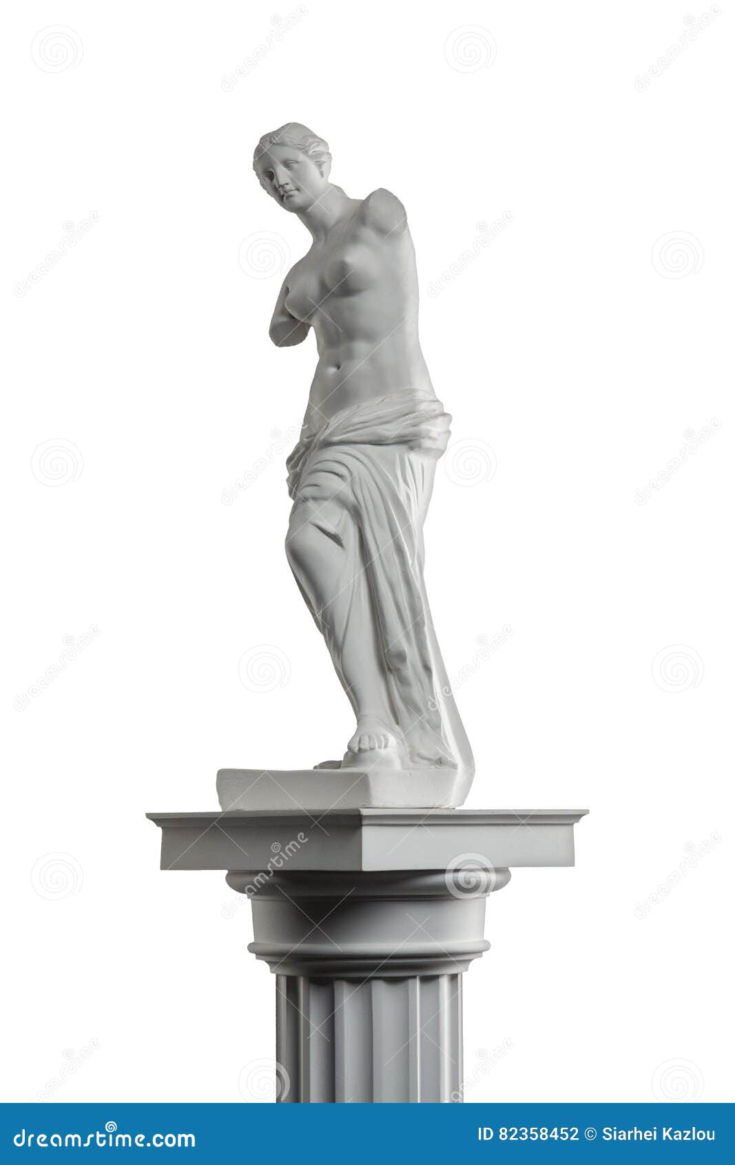 A Statue of Venus, Plaster Column Stock Photo - Image of body, history ...