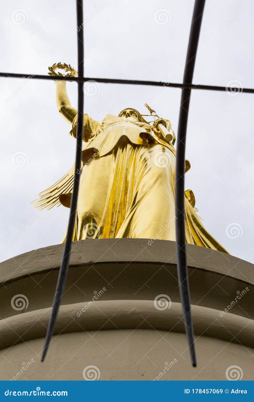The Statue from Victory Column Stock Image - Image of view, visit ...