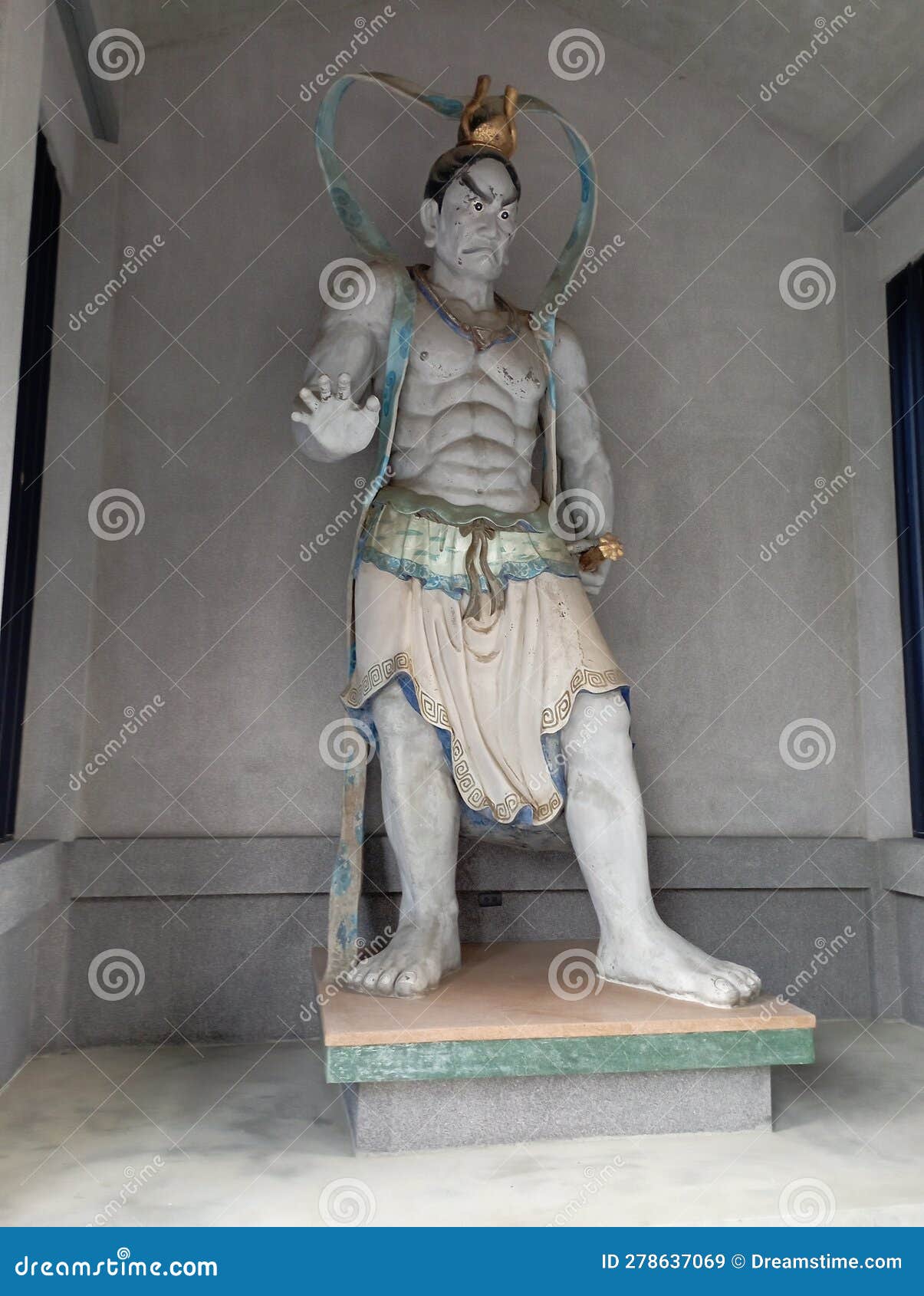 Gatekeeper statue stock image. Image of stone, vihara - 278637069