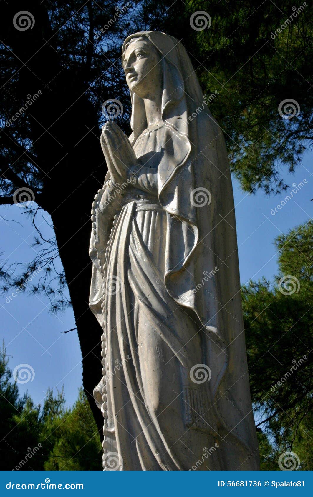 Statue of Virgin Mary stock photo. Image of peace, mother - 56681736