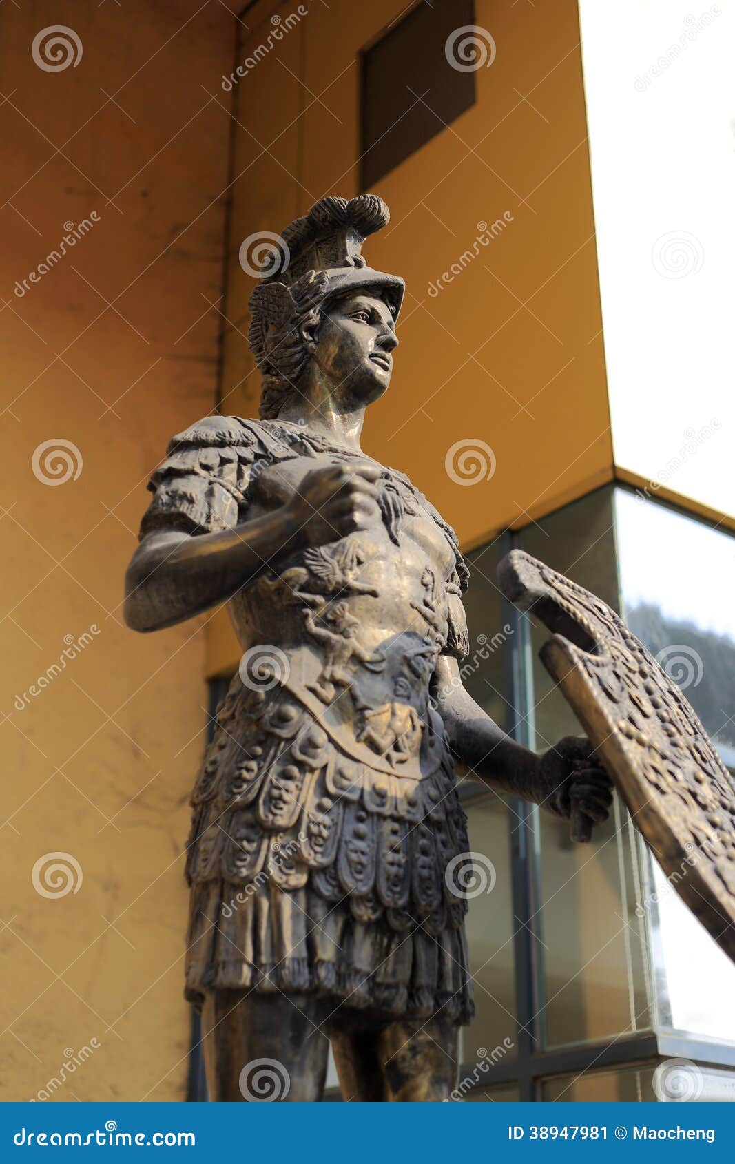 Statue von Achilleus stockbild. Bild von grenzstein, achilles - 38947981