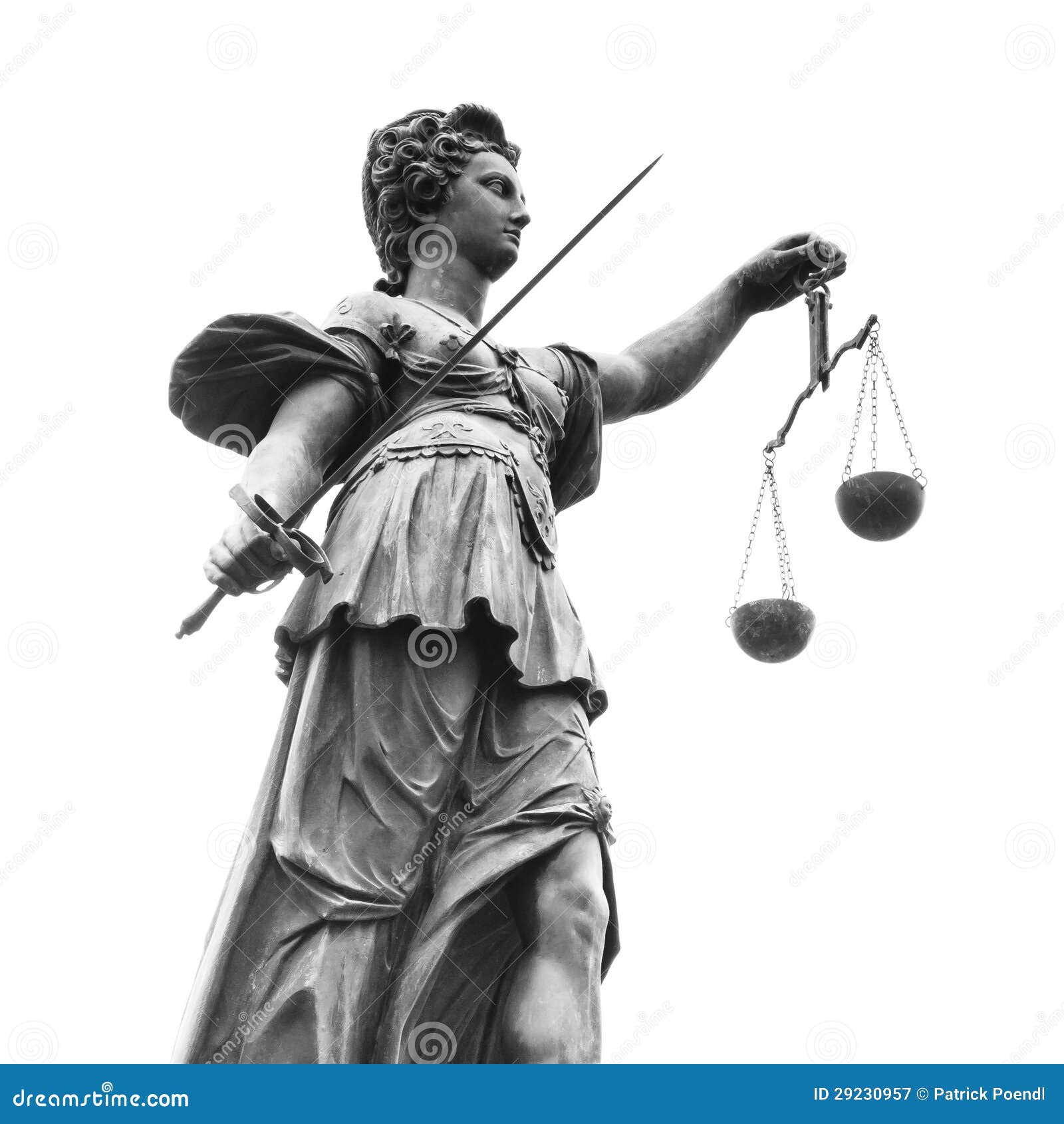 Statue Von Dame Justice (Justitia) Stockbild - Bild von richterlich ...