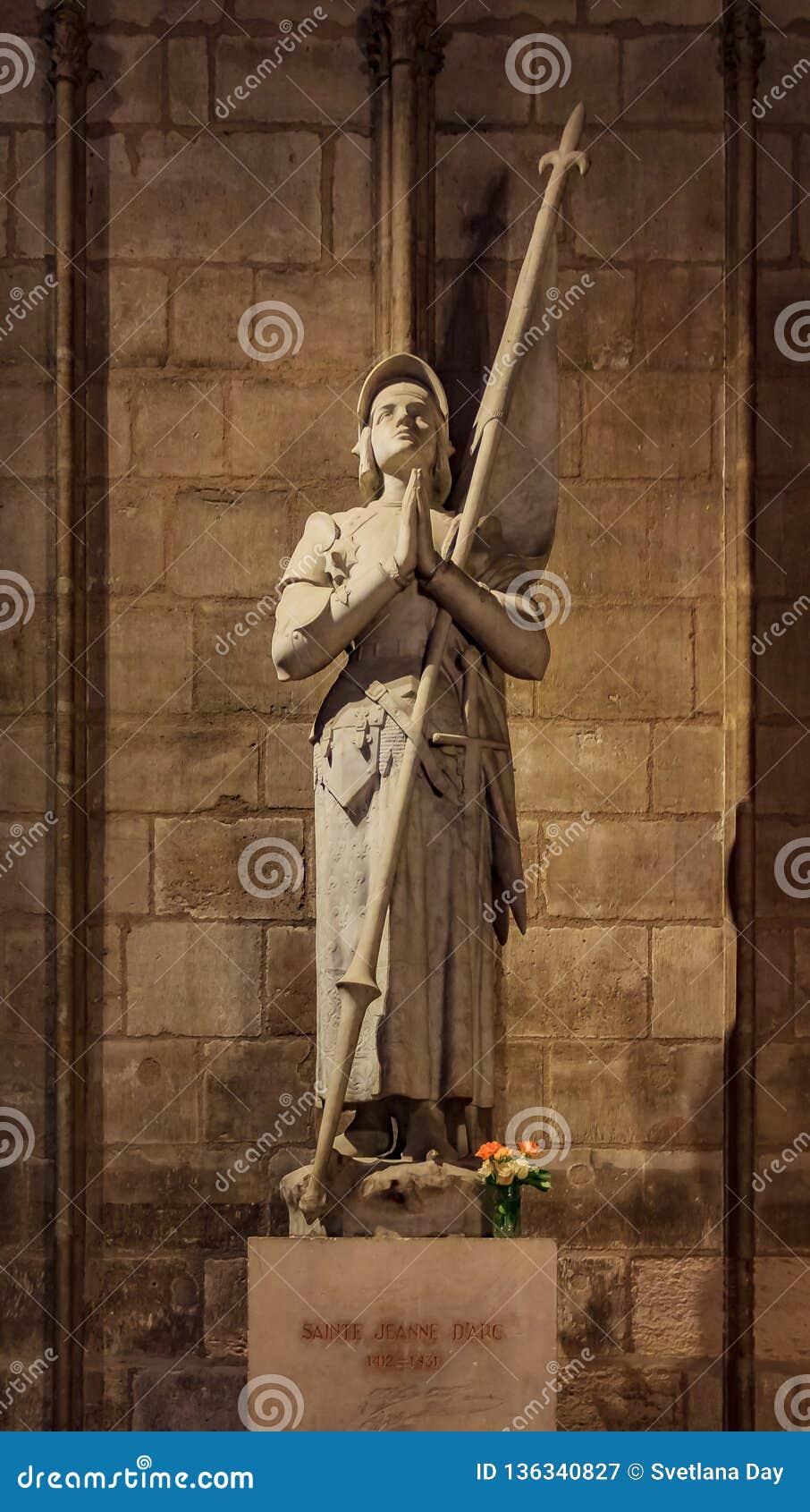 Statue Von Jeanne D'Arc Oder Von Jeanne D' Bogen, Nationalheldin Von ...